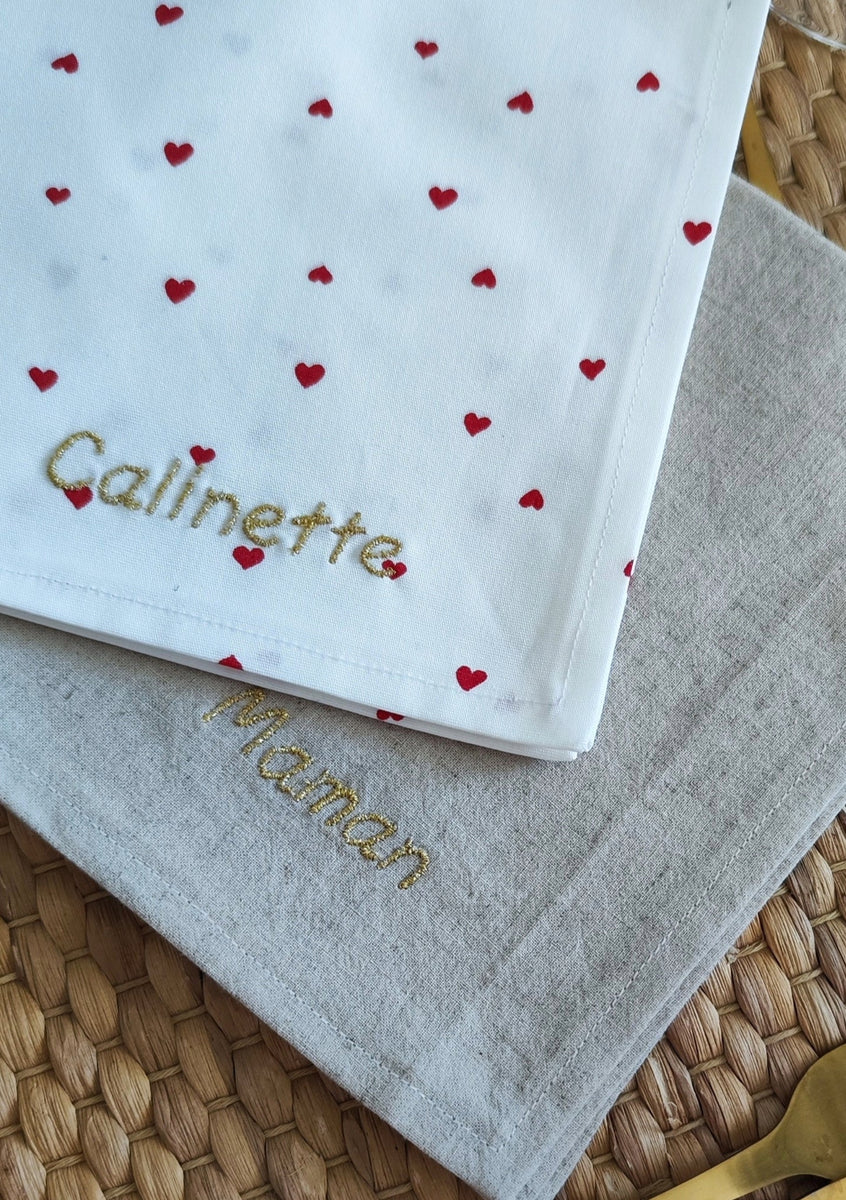 BBServiette : De magnifiques serviettes de table brodées avec amour, e ...